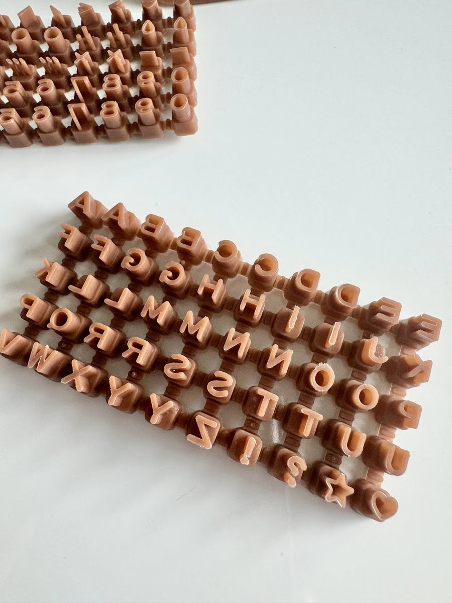 Tiny Alphabet And Numbers Stamp – Goyna Studio