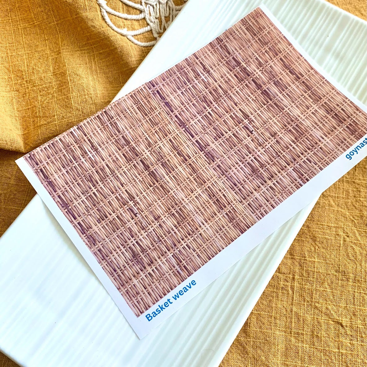 Water Soluble Transfer Paper - Basket Weave – Goyna Studio