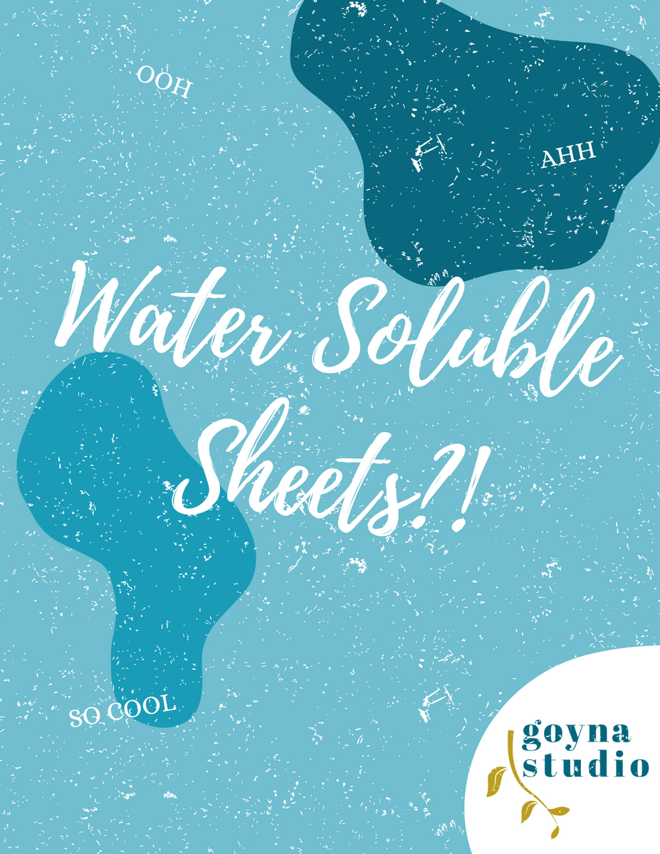 Water Soluble Transfer Paper - Blue China Pattern – Goyna Studio