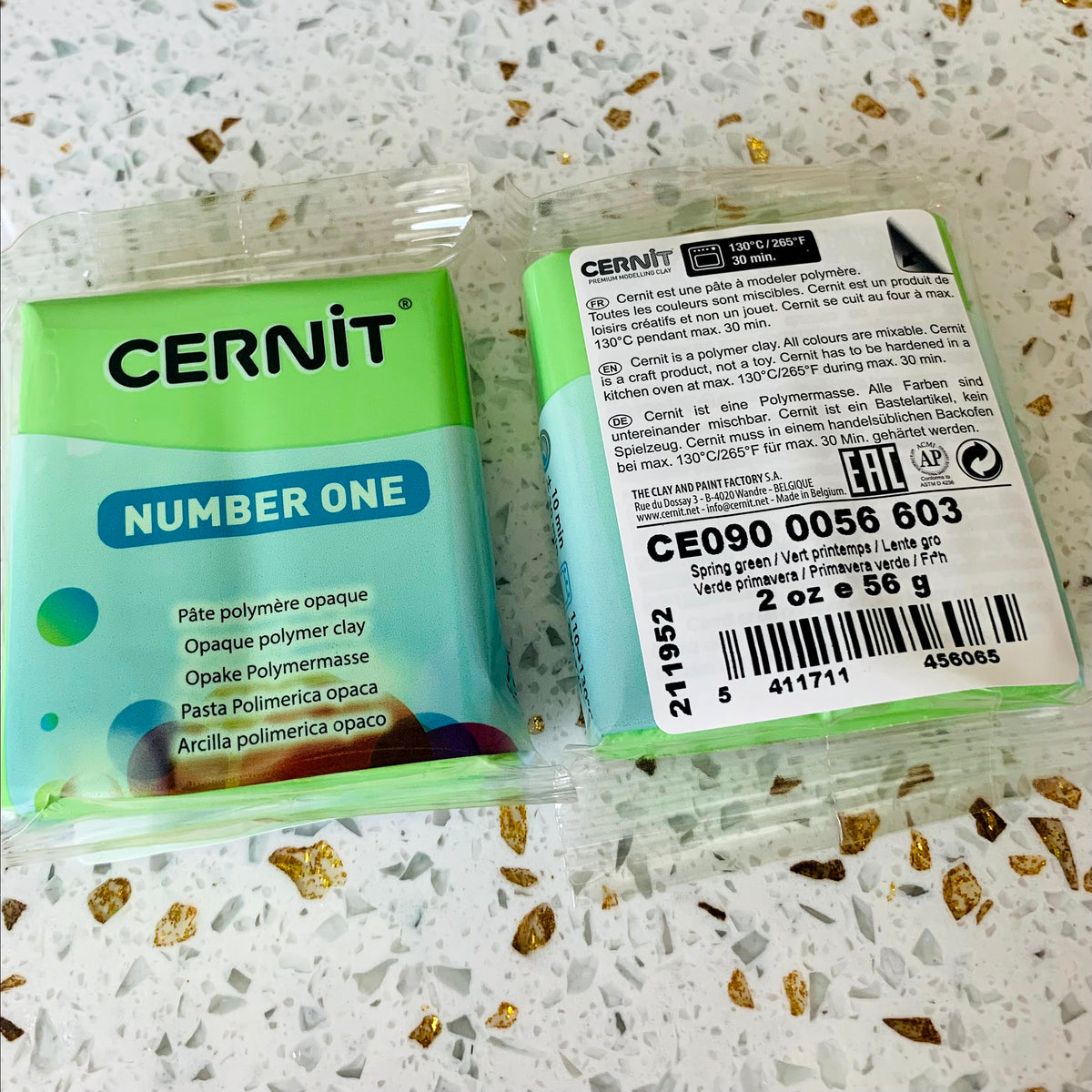 Cernit Clay - Number One - Spring Green – Goyna Studio